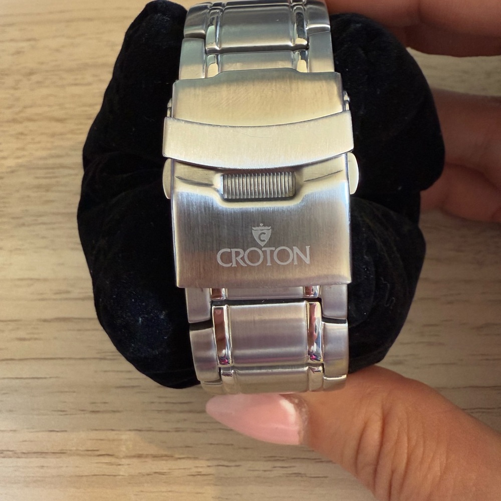 Croton Chronomaster Black And Yellow Watch - Gem